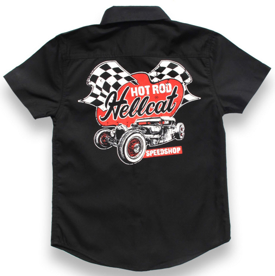Kids Hot Rod Button-Up Shirts | Classic Car & Vintage Racing Shirts