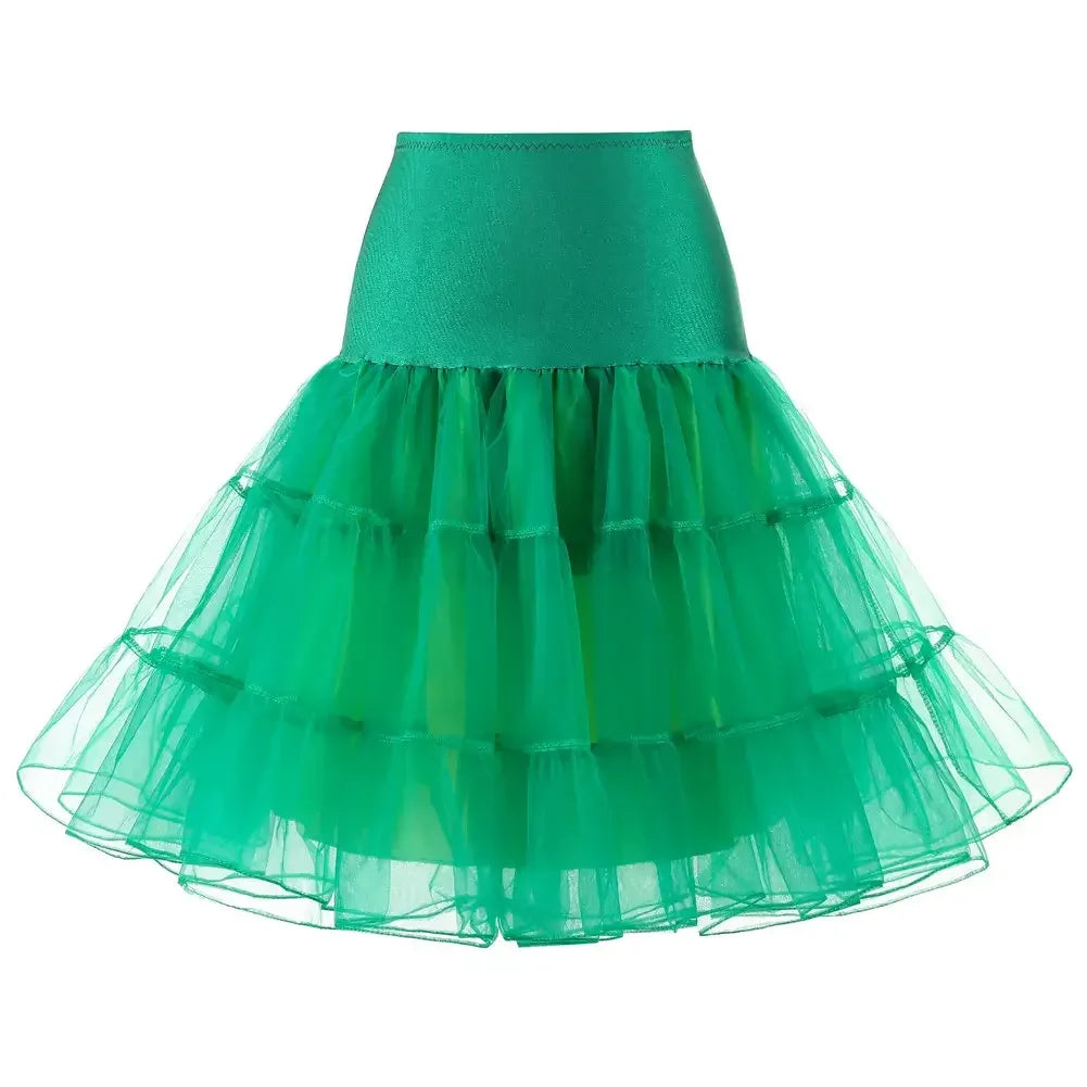 Green Petticoat 65cm | 3-Layer Rock 'n' Roll Underskirt