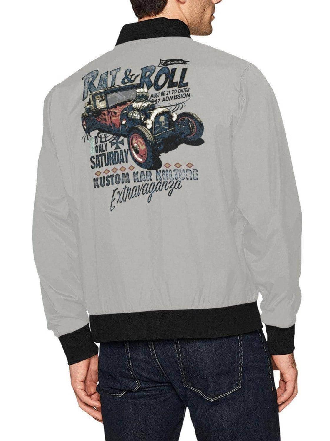 Rat & Roll Men's Bomber Jacket - Stand Out in Style
