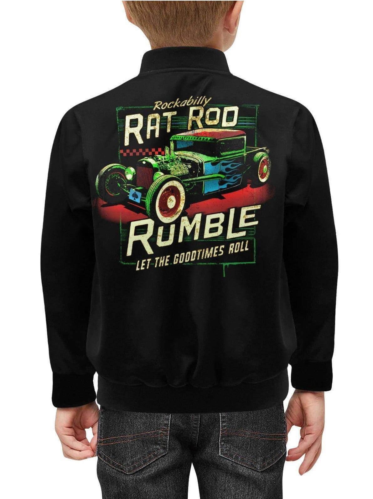 Rat Rod Rumble Kid's Bomber Jacket with Pockets