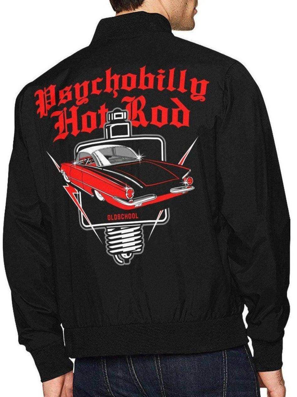 PSYCHOBILLY HOTROD Men's Hot Rod Bomber Jacket | Poison Arrow Retro