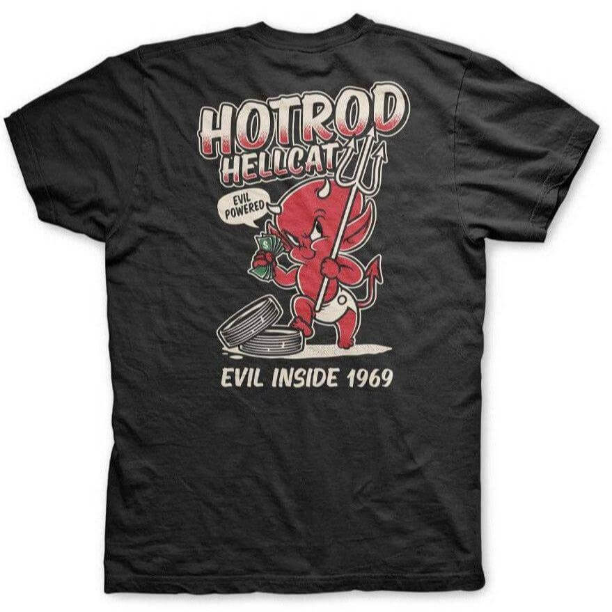 Hotrod Hellcat Mens Tshirt Evil Inside 1969 | Poison Arrow Retro